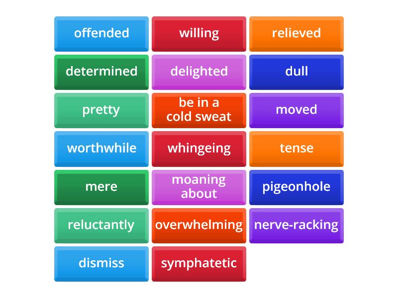 Gold Experience B2 Unit 1 Vocabulary 1 - Flip tiles