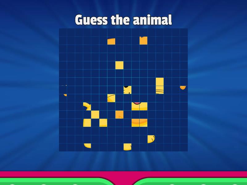 Jungle animals guessing game - Image quiz