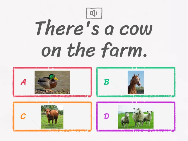 Farm animals - Cuestionario