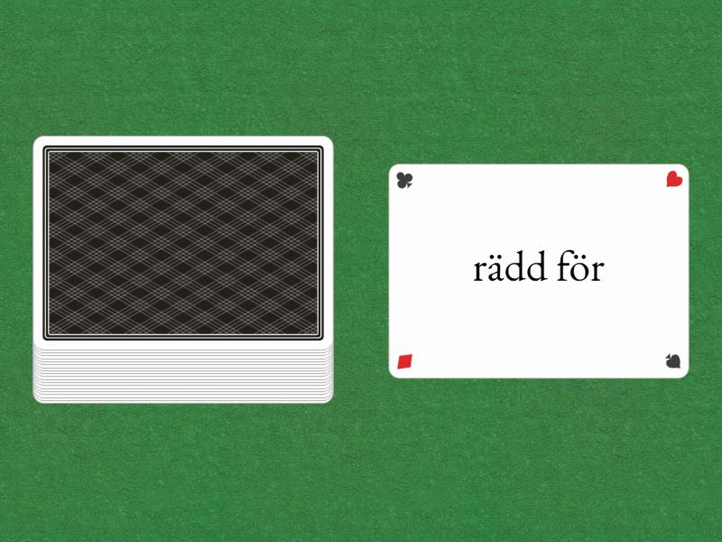 Vad betyder orden? - Speaking cards