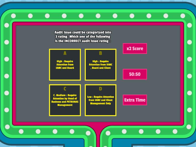 Issue Rating: Game of "Rate" Card - Gameshow quiz