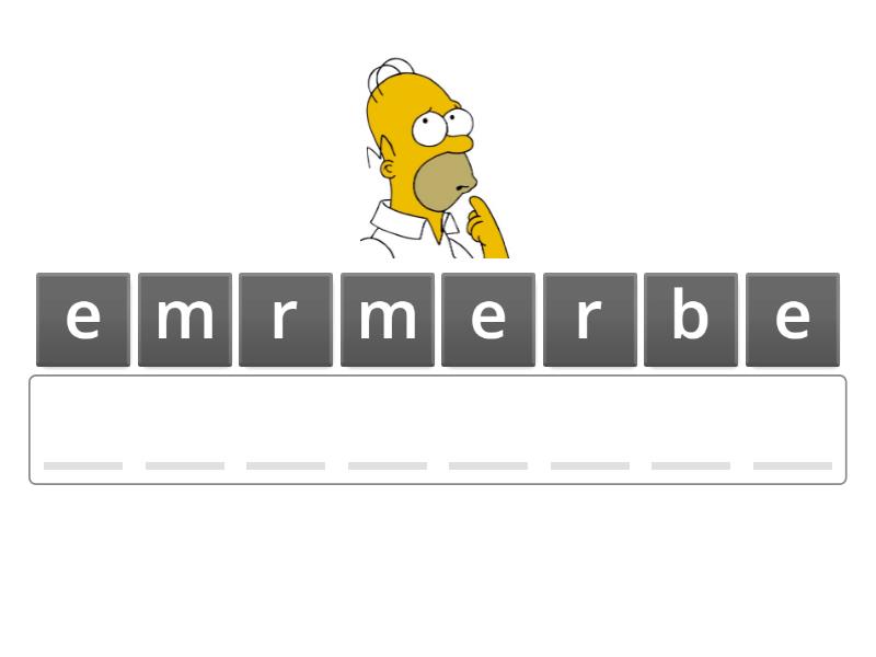 common verbs - Anagram