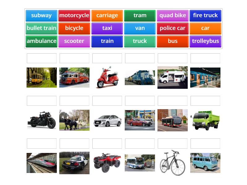 Transportation - Match up
