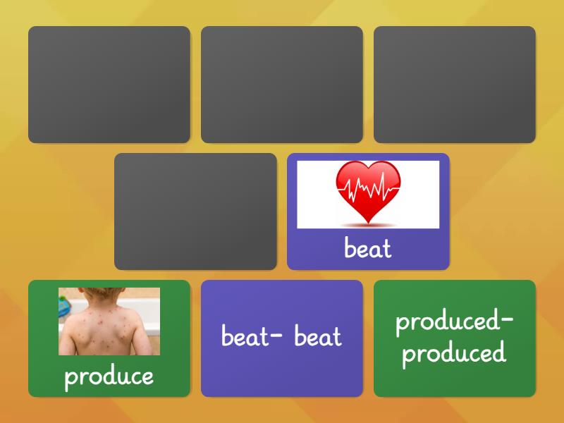 Medical Verbs - Matching pairs