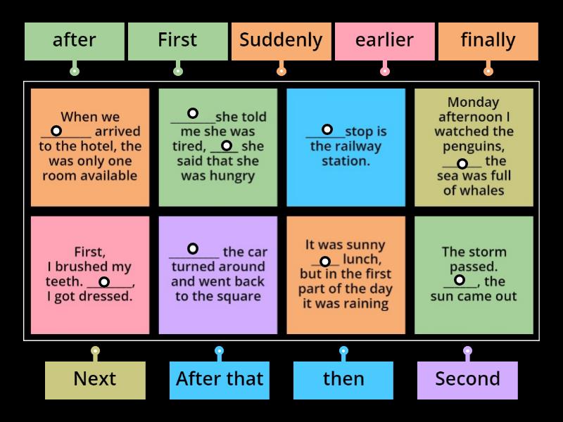 Time connectors - Diagrama con etiquetas