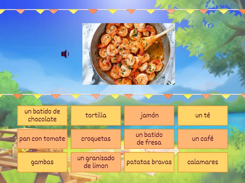 La comida 2 - Find the match