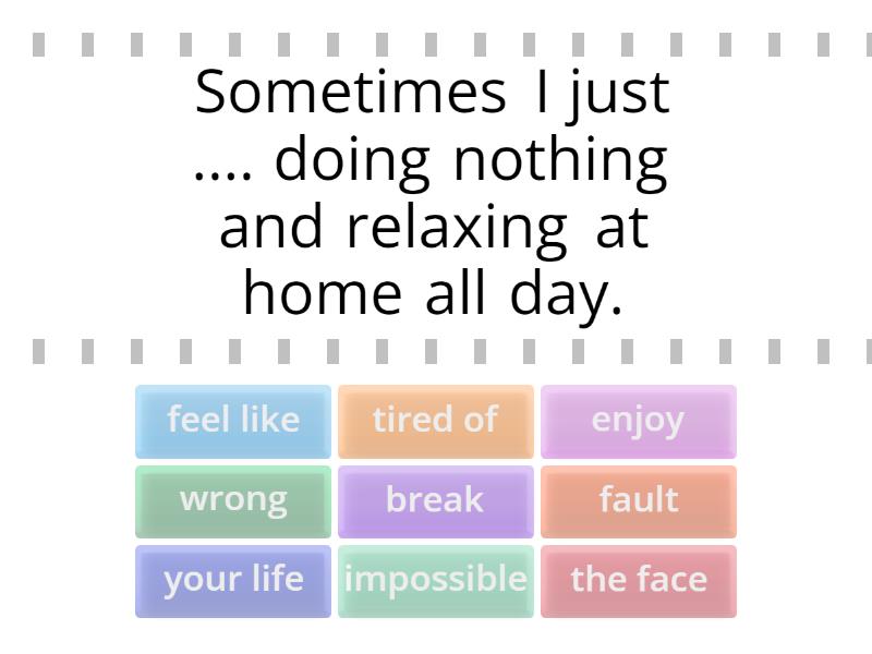 Chunks from the book - Find the match