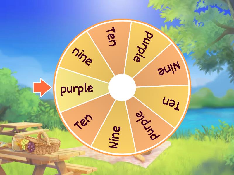 sight words - Spin the wheel