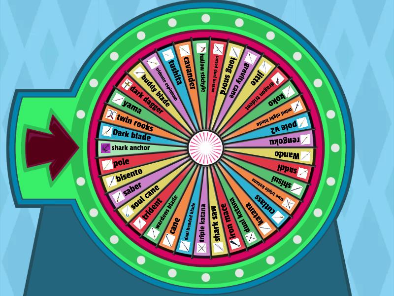 blox fruits espada - Spin the wheel