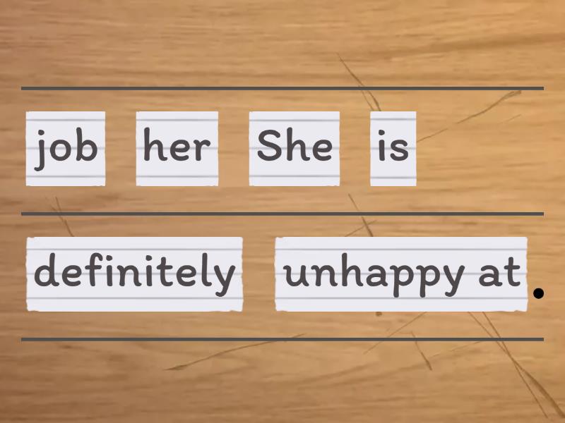 adverbs deduction word order - Unjumble