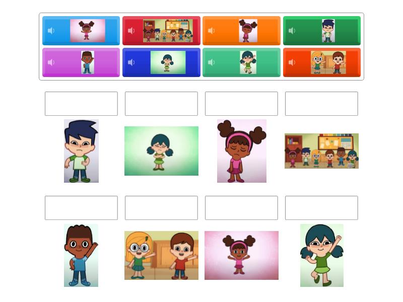 memorice Hello song - Super simple learning - Match up