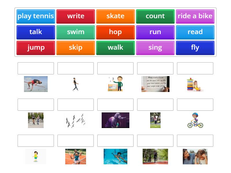 Get Set Go 3 Unit 4 verbs - Match up