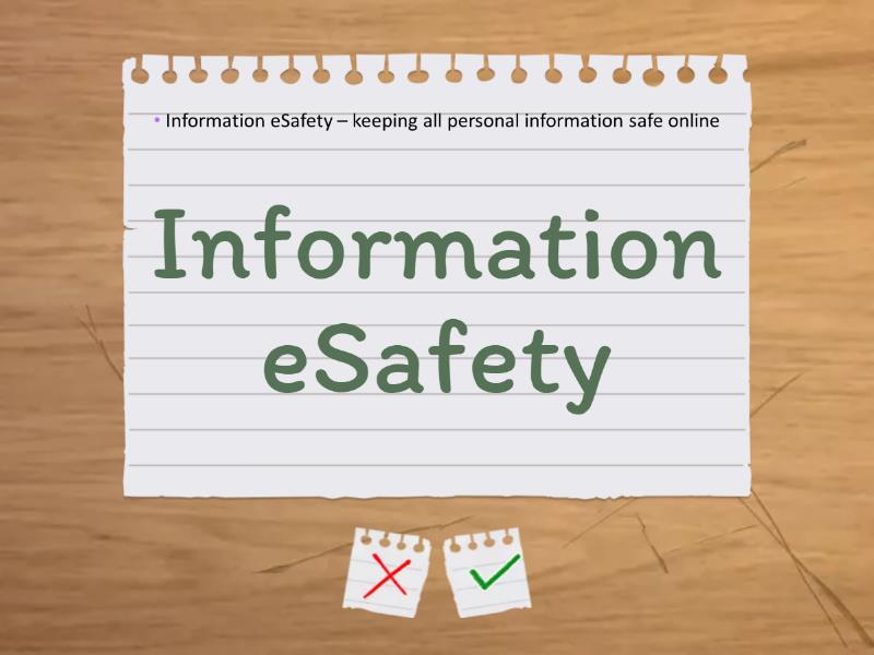 TYPES OF ESAFETY - Flash cards
