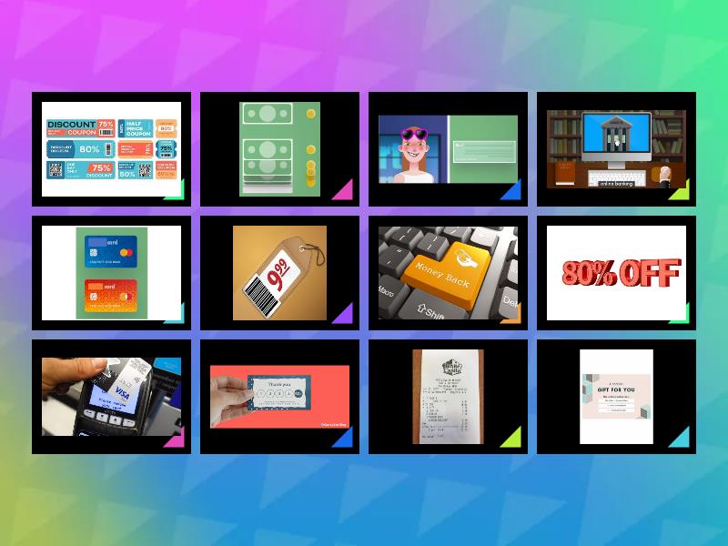 payment,cards,sales - Flip tiles