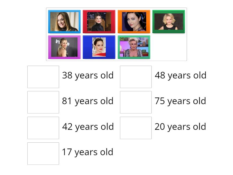 Guess the age - Match up