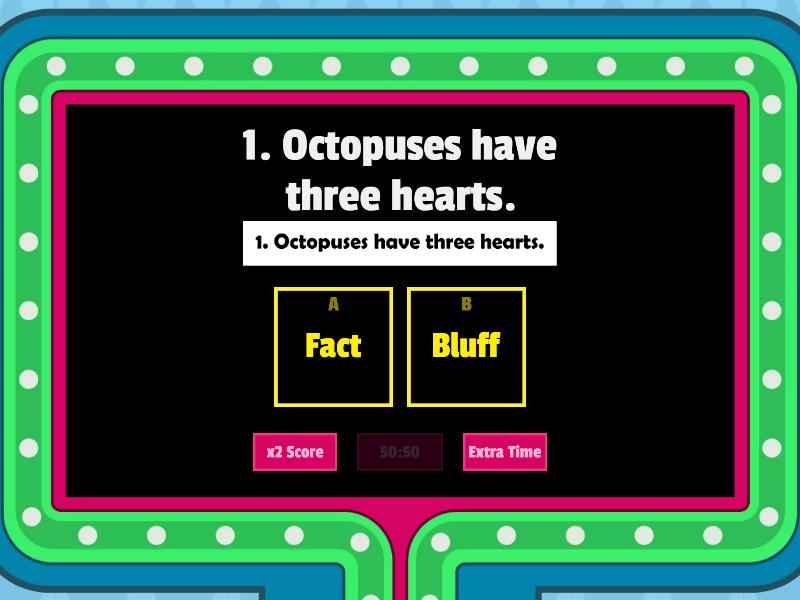 Fact or Bluff - Gameshow quiz