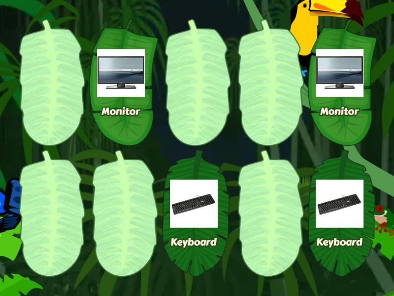 Parts of the computer - Matching pairs