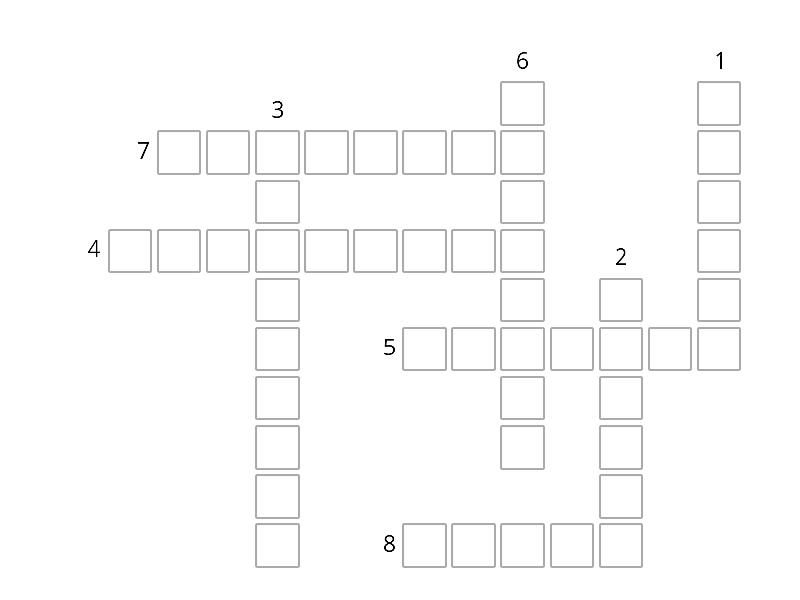 Partes de una Portada de Revista - Crossword Partes de una Portada de Revista - Crossword