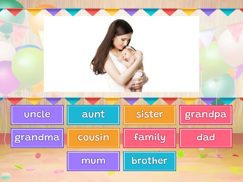 Family and Friends 1 Unit 6 Family Members - Find the match