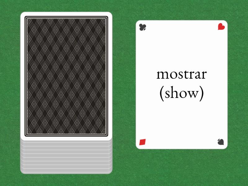 THE MOST COMMON SPANISH VERBS - Speaking cards