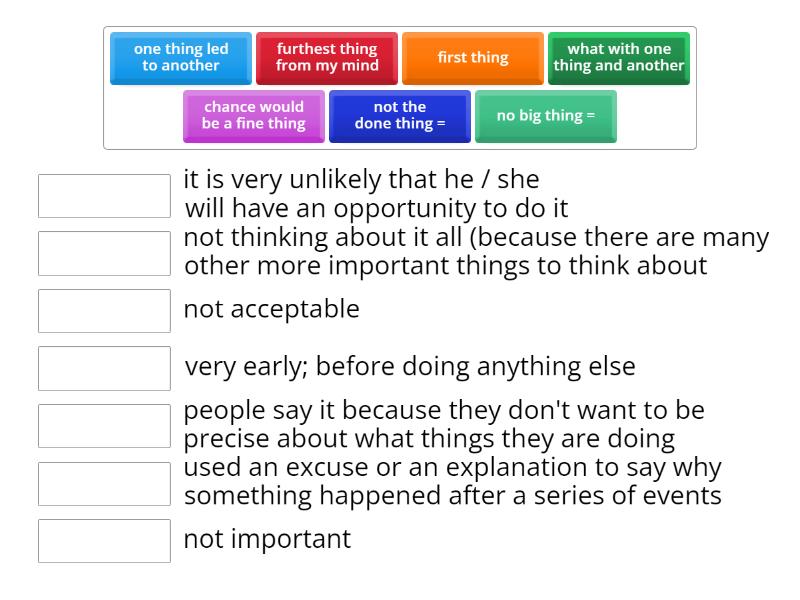 outcomes advanced U 3 p 31 -UNDERSTANDING VOCABULARY -"thing " words ...