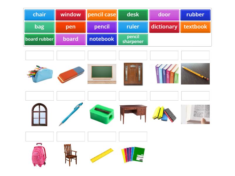 Gateway to the world A2 Starter unit School objects - Match up