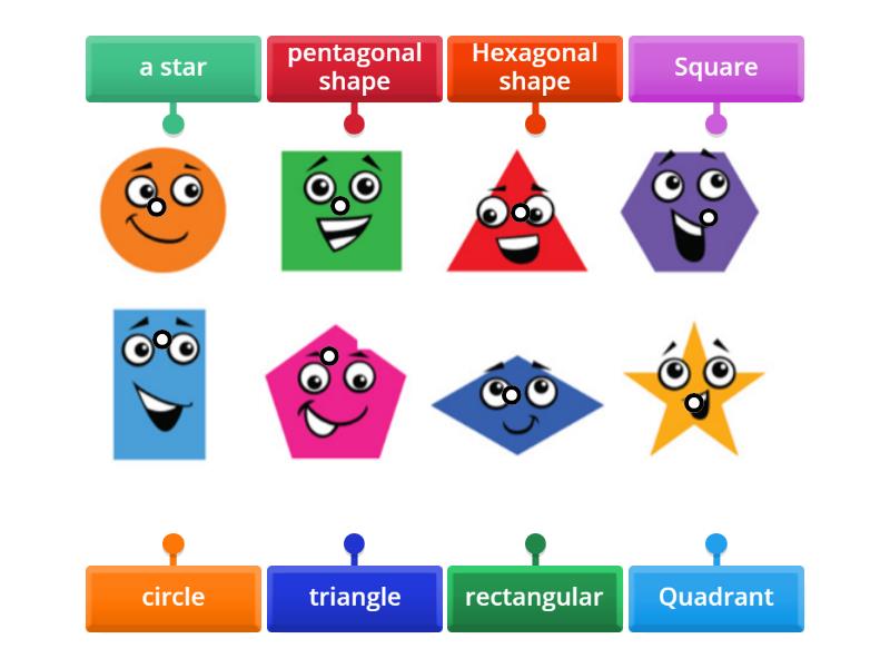Geometric shapes - Labelled diagram