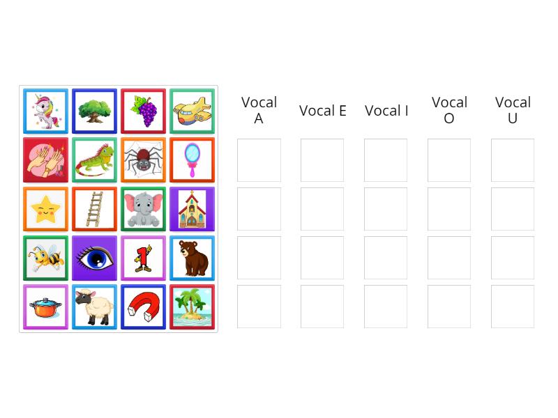 Vocales - Group sort