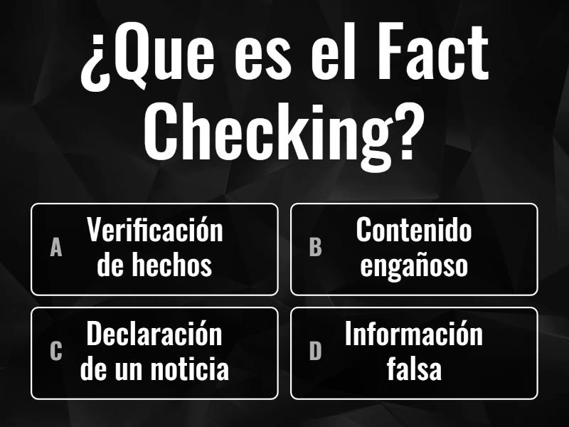 PreTest de Fact Checking - Quiz