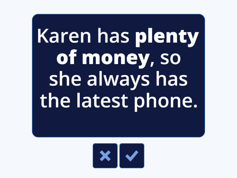 Quantifiers (EF int) for warm up - Flash cards