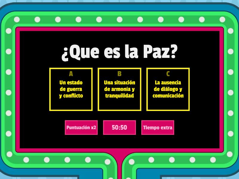 CONSTRUYENDO LA PAZ - Concurso de preguntas