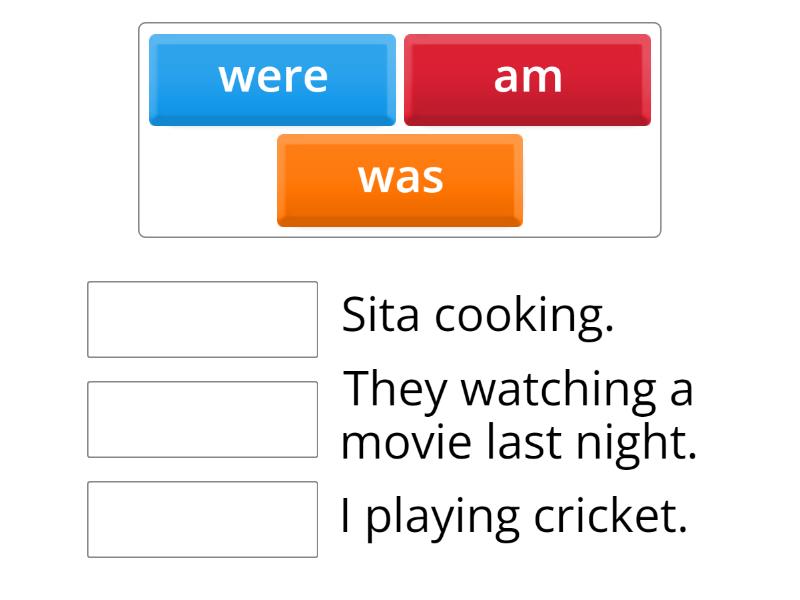 Helping Verbs - Match up