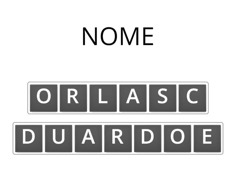 A CARLOS - Anagram