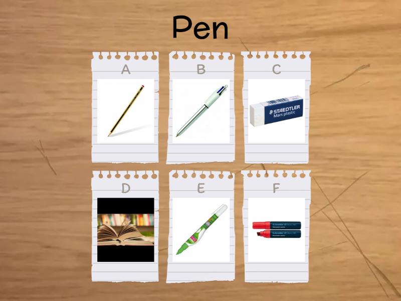 School objects - Quiz