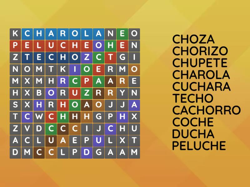 ch - sopa de letras - Wordsearch