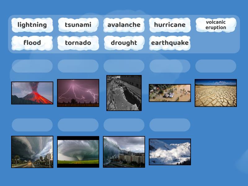 Natural disasters - Match up