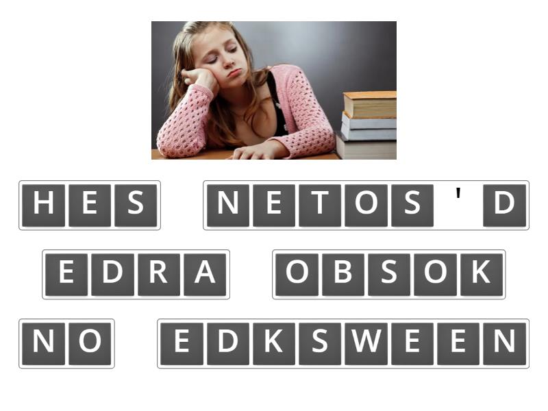 SIMPLE PRESENT (NEG. / INTERROGATIVE) - Anagrama