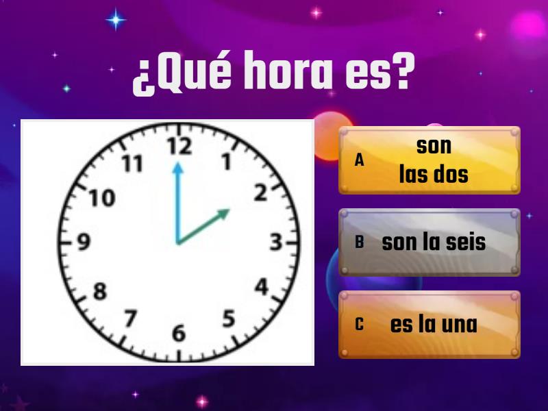 ¿Qué hora es? - Quiz