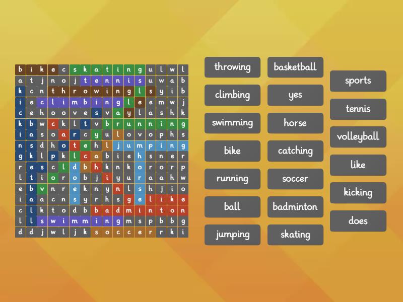 TJ1 HFC U5 - - Wordsearch