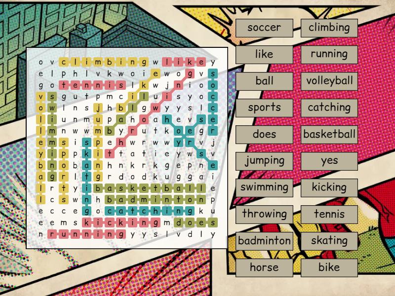 TJ1 HFC U5 - - Wordsearch