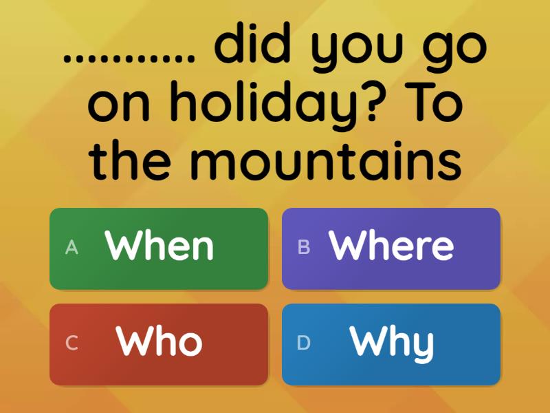 WH questions - past simple - Quiz