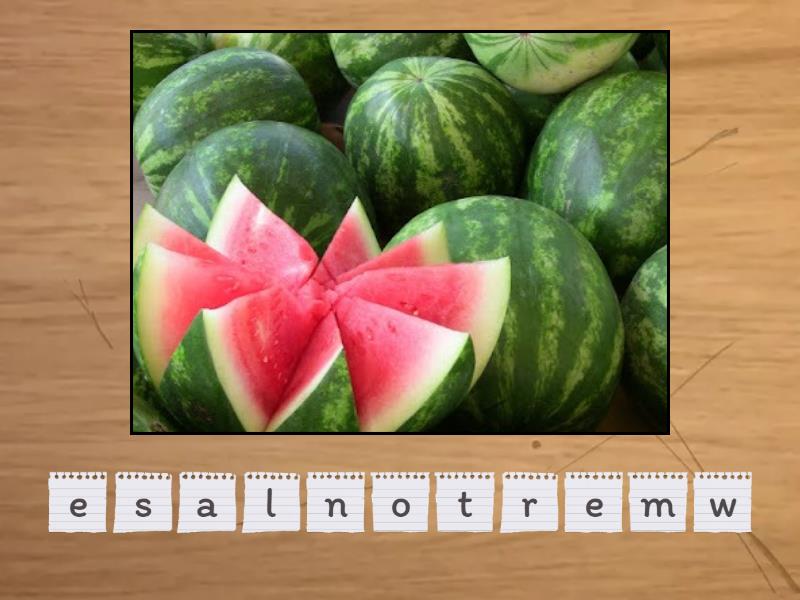 Fruits - Anagram