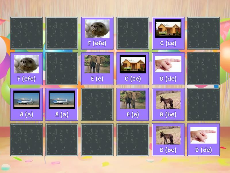 Alfabeto - Matching pairs