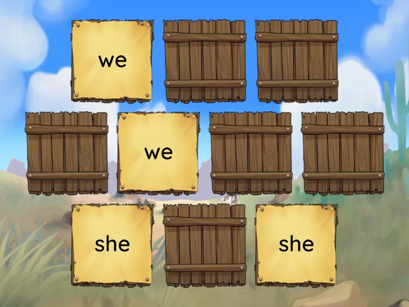 Kindergarten Fun Phonics Unit 4 Week 2 Trick Words - Matching pairs
