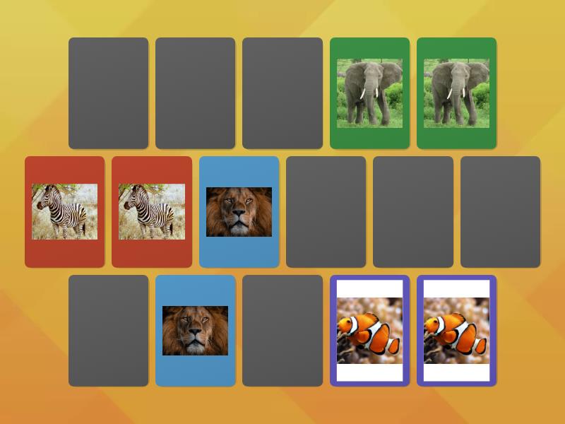 Atividade visual - Matching pairs