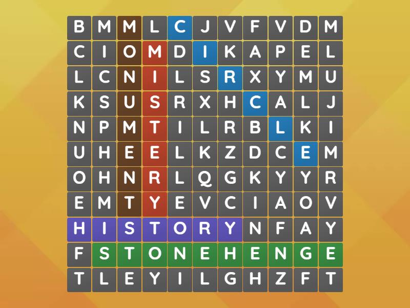 Stonehenge - Wordsearch