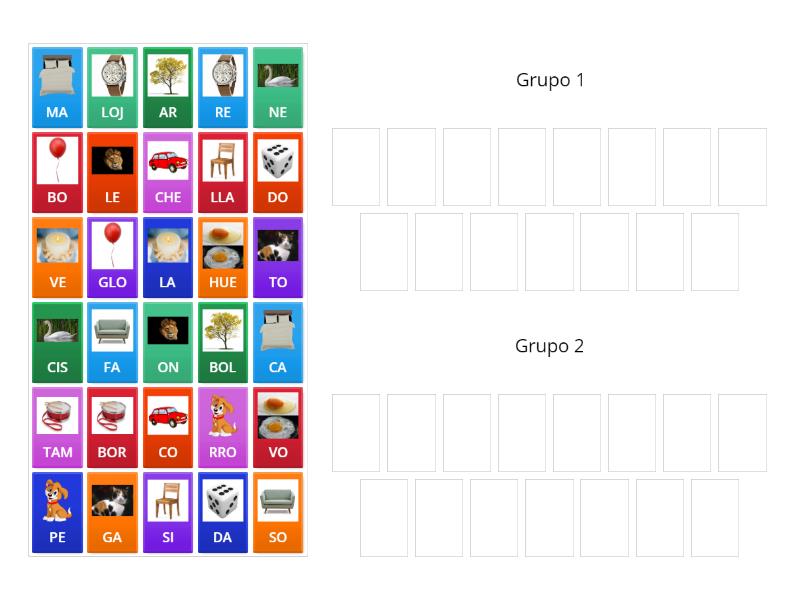 ENCONTRAMOS LAS PALABRAS - Group sort