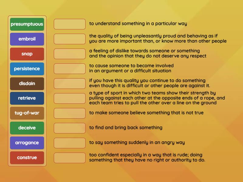 TE Unit 7 Lesson 4 Key words - Match up