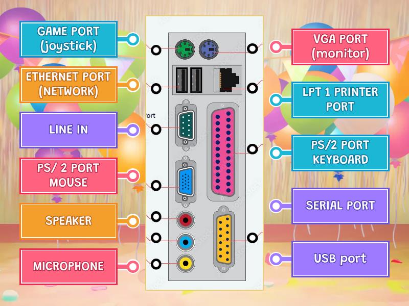 PORTS HELE LESSON 4 - Labelled diagram