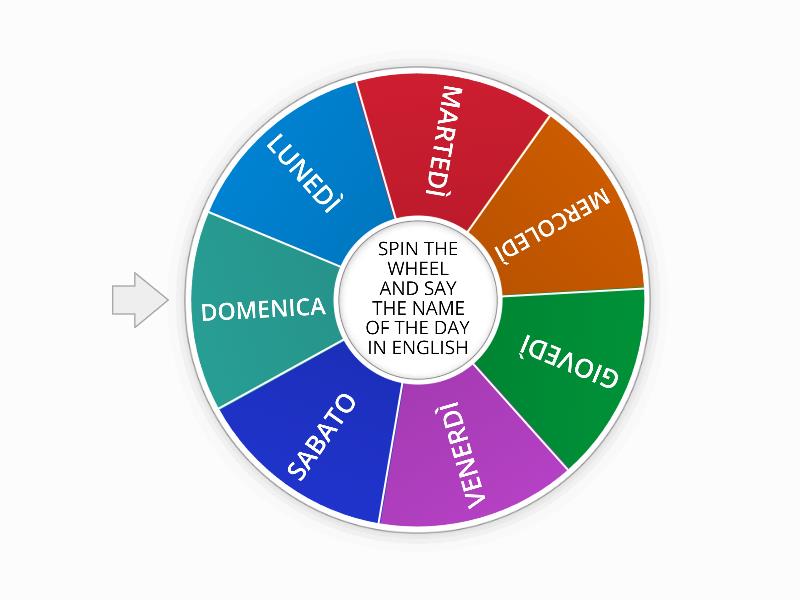 Days wheel - Rueda aleatoria